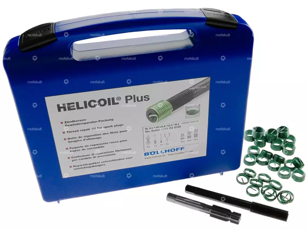 HeliCoil Kerzengewinde-Reparatur-Set M14x1.25 (Profi Werkzeug) | mofakult