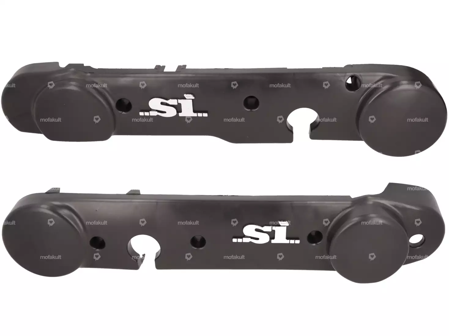 Seitenschützer mit Emblem schwarz | Piaggio SI | mofakult