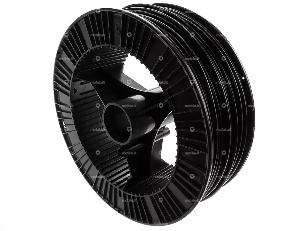 Cable sheath Ø 5 mm black (100 meter roll) Metal inner sheath | mofakult