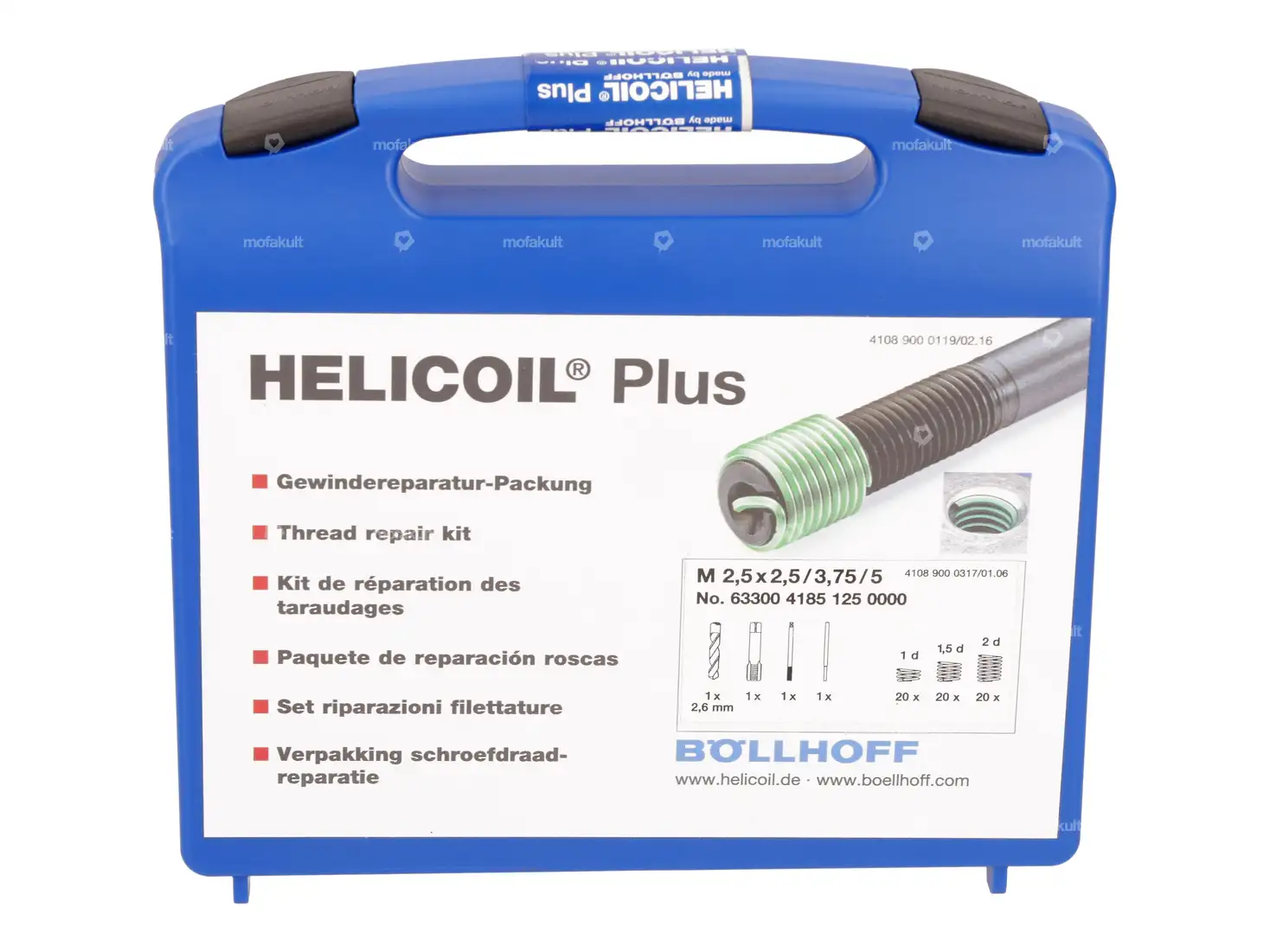 HeliCoil Gewinde-Reparatur-Set M2.5x0.45 | mofakult