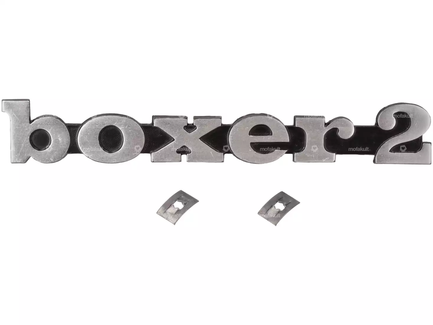 Emblem «Boxer 2» 3D Alu | Piaggio Boxer | mofakult
