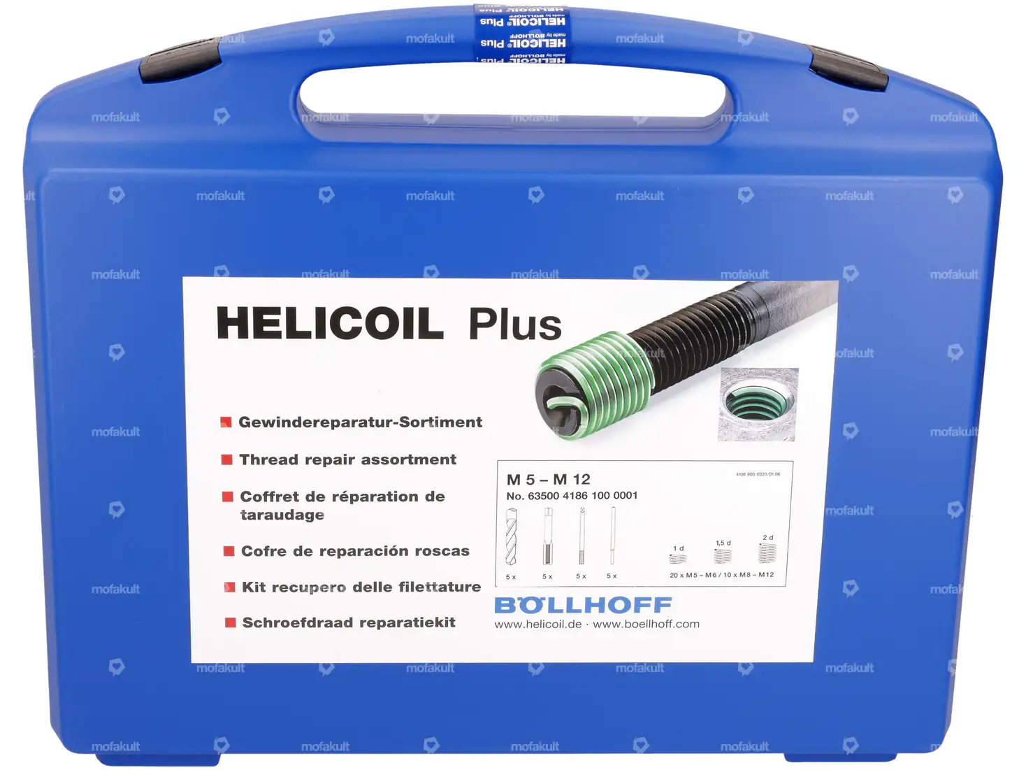 HeliCoil thread repair case M5 - M12 (professional tool) | mofakult