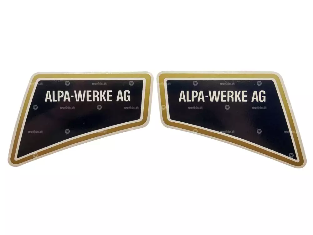Aufkleber-Set Alpa-Werke AG gold (Alpa Black River) | mofakult
