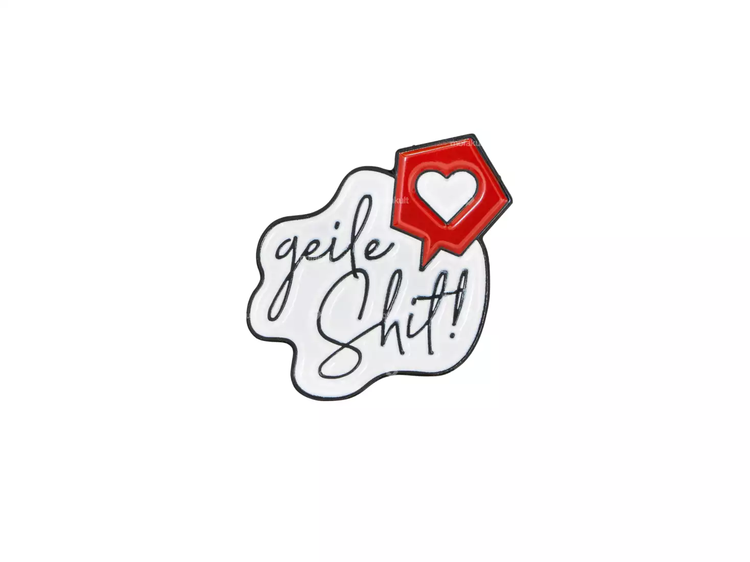 mk-Merch Pin «geile Shit» 20 x 20 mm | mofakult