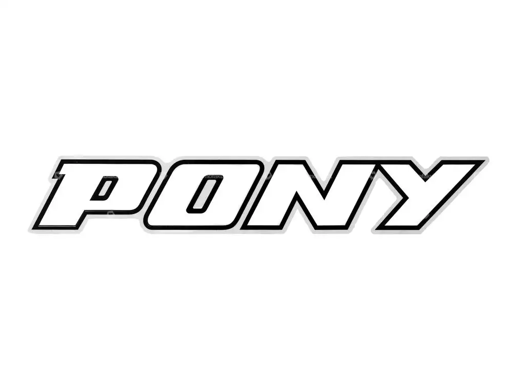 Sticker "PONY" 120 x 20 mm | Pony 503 GTX (P0049) | mofakult