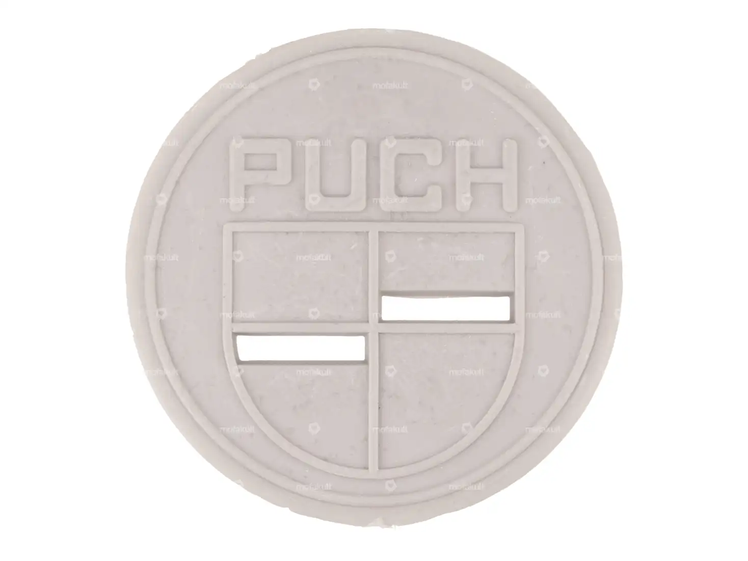 swiing® revival Emblem «Puch» Zündungsdeckel grau | mofakult