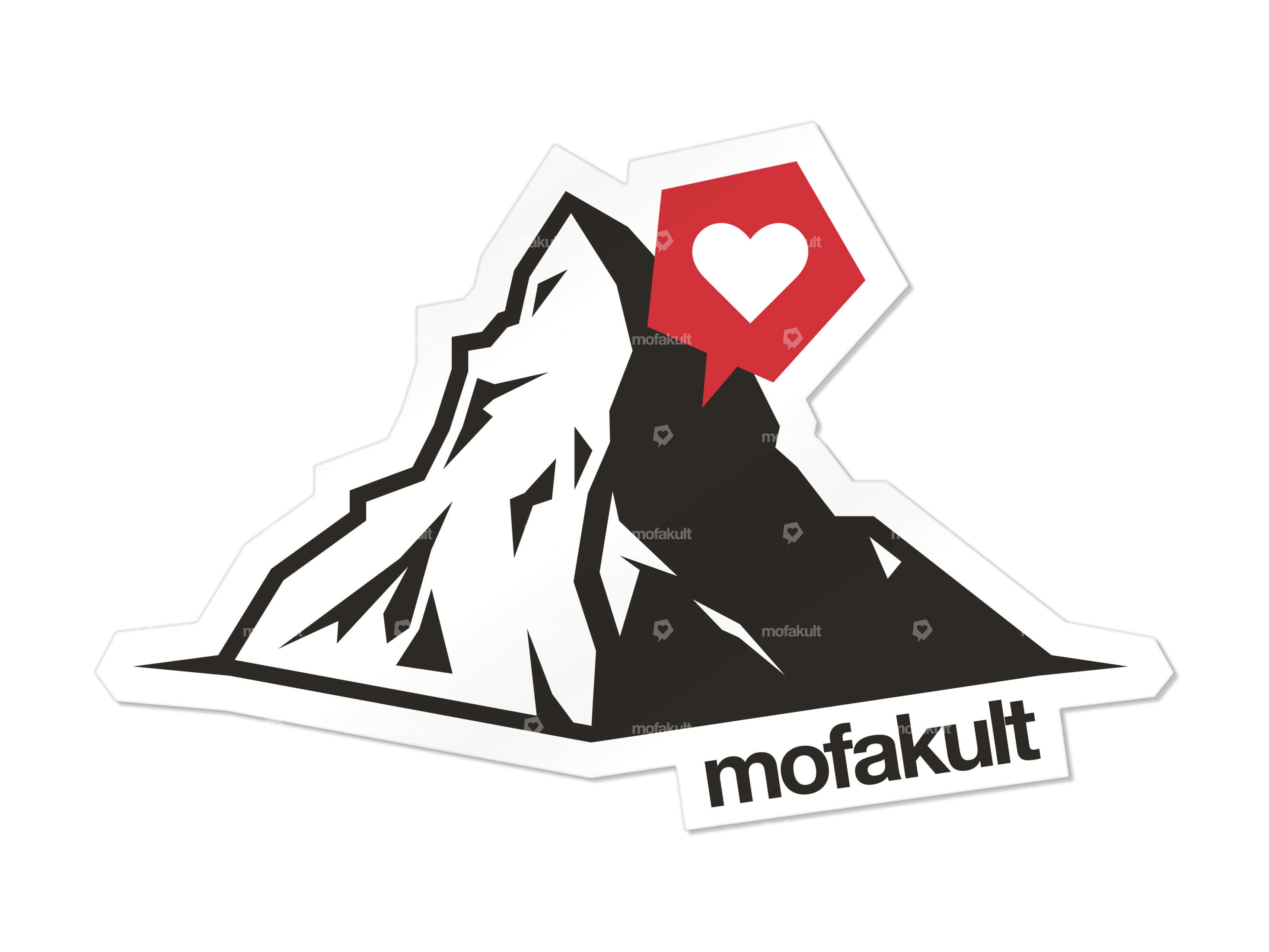 mk-Merch sticker "mofakult Matterhorn" 120 x 79 mm | mofakult